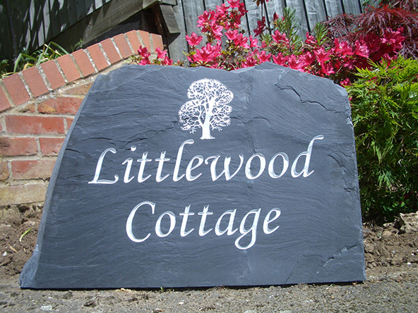House Signs for Homes and Businesses in Slate and Stone